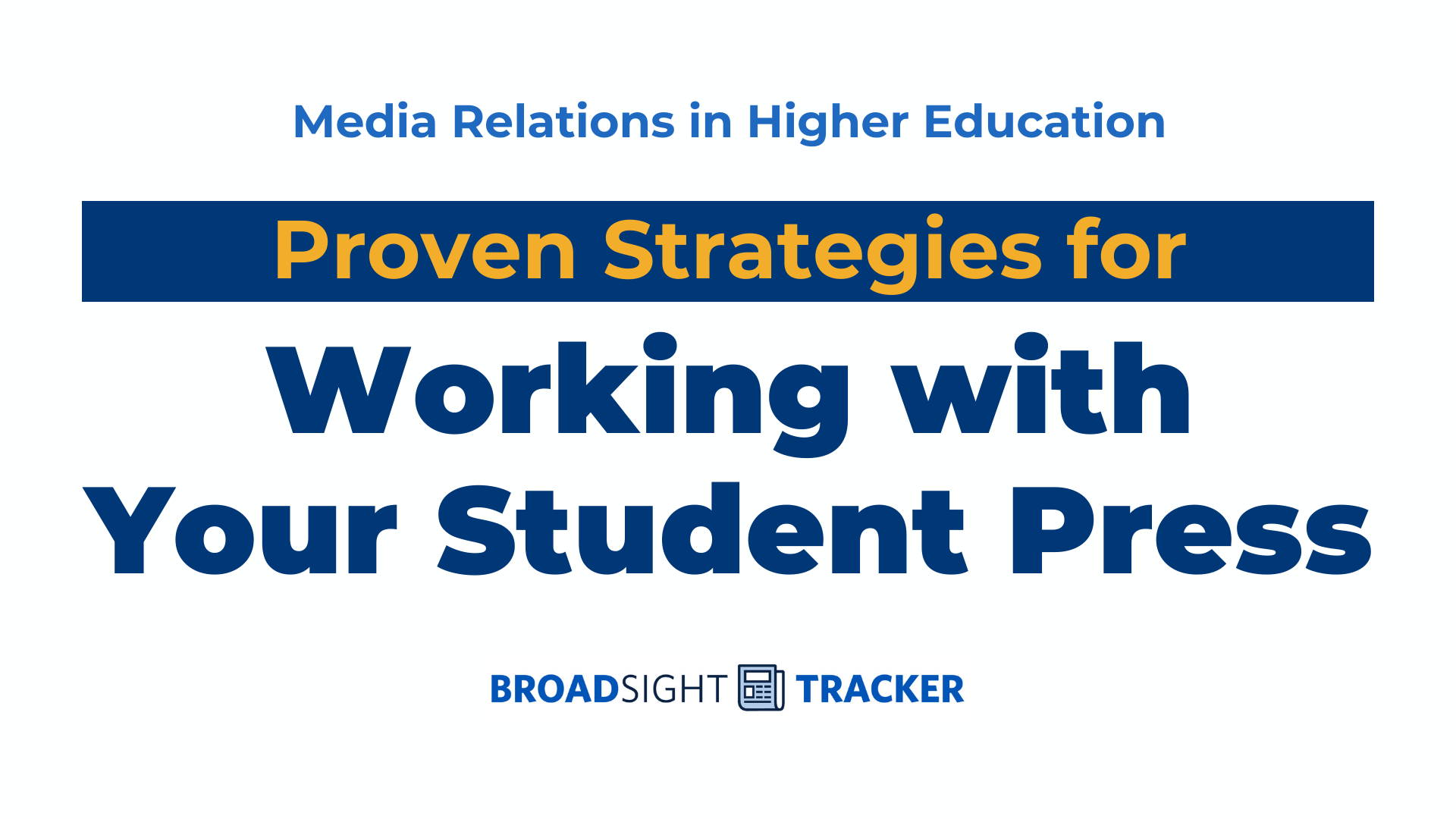 Download Proven Strategies for Working With Your Student Press - Broadsight
