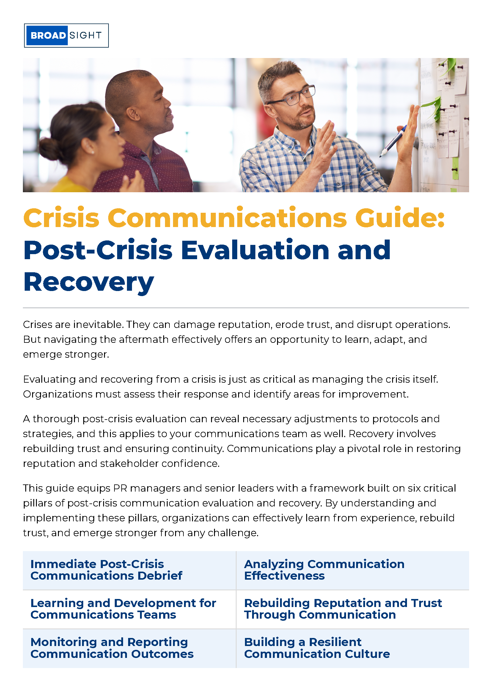 Download Crisis Communications: Post-Crisis Evaluation and Recovery ...